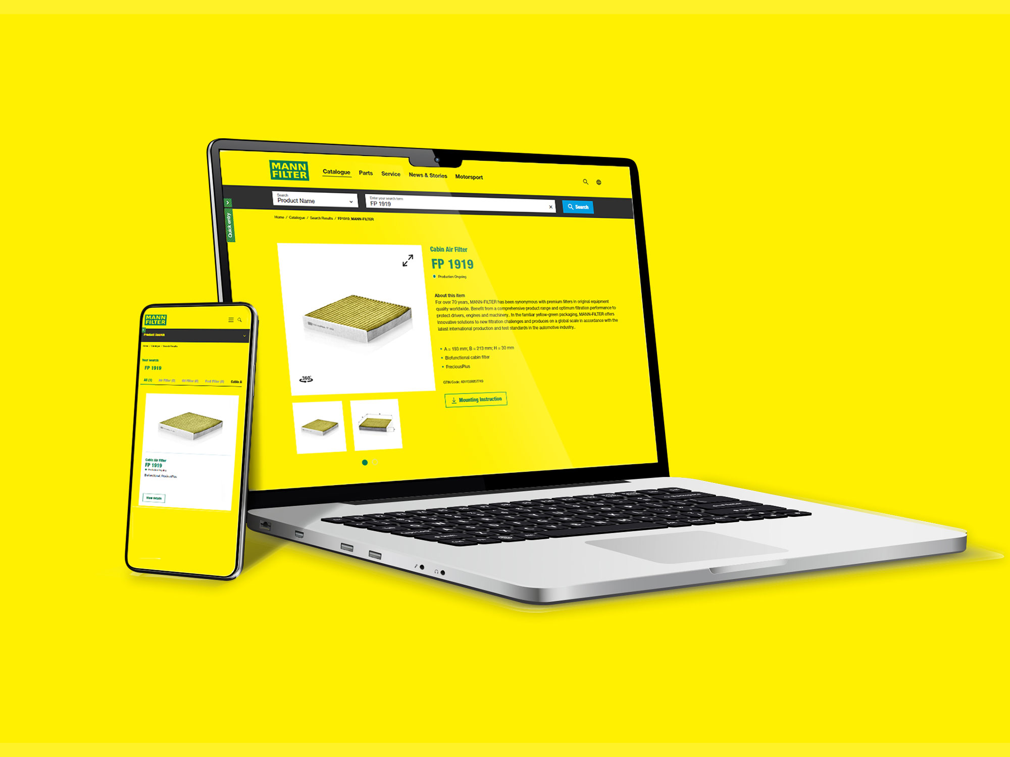 New MANN-FILTER online catalog