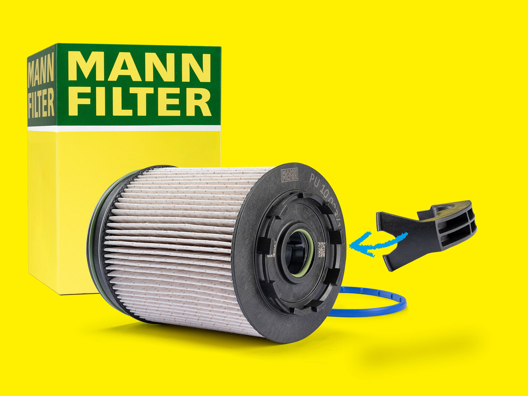 Easy-to-service fuel filter design